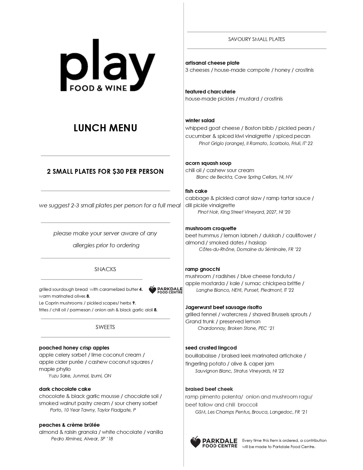 Play food & wine > Home